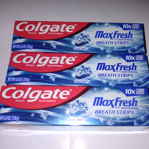 colgate | Bath | Colgate Max Fresh W Whitening Breath Stripscool Mint ...